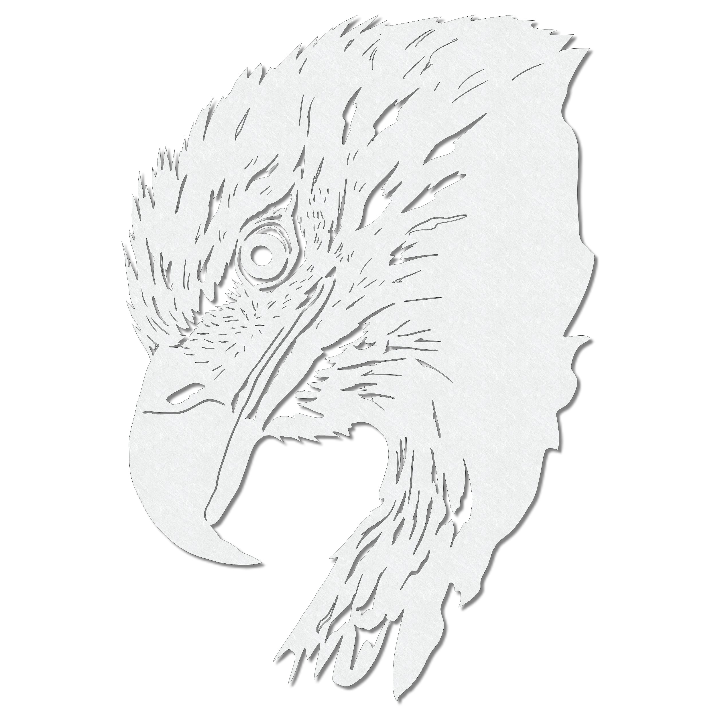 Adler Kopf Airbrush Schablone Eagle Head Stencil | airbrush4you